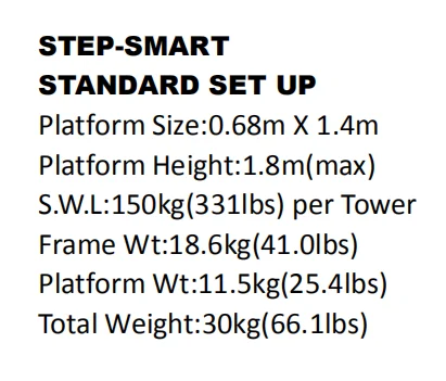 Aluminium Step Smart - Foldable Mobile Scaffolding Platform