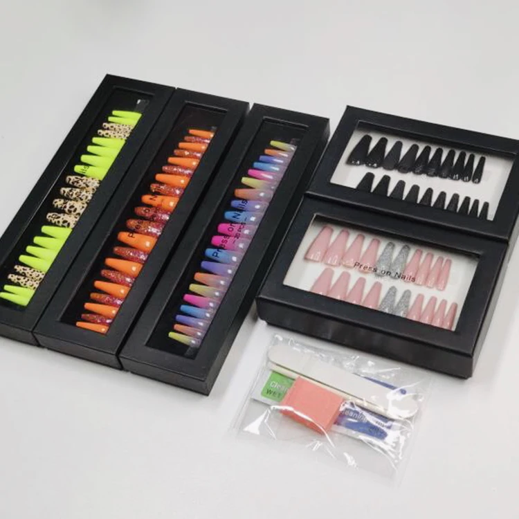2021 New High Quality Packages Factory Press On Nail Packaging Box ...