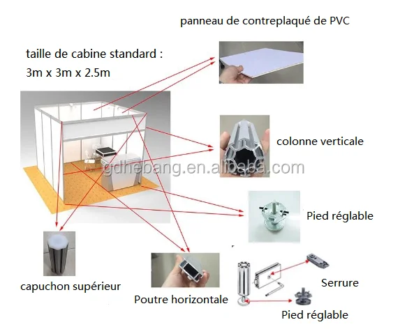 Aluminum Exhibition Booth Aluminum 3x3 Size Aluminum Exhibition Booth ...