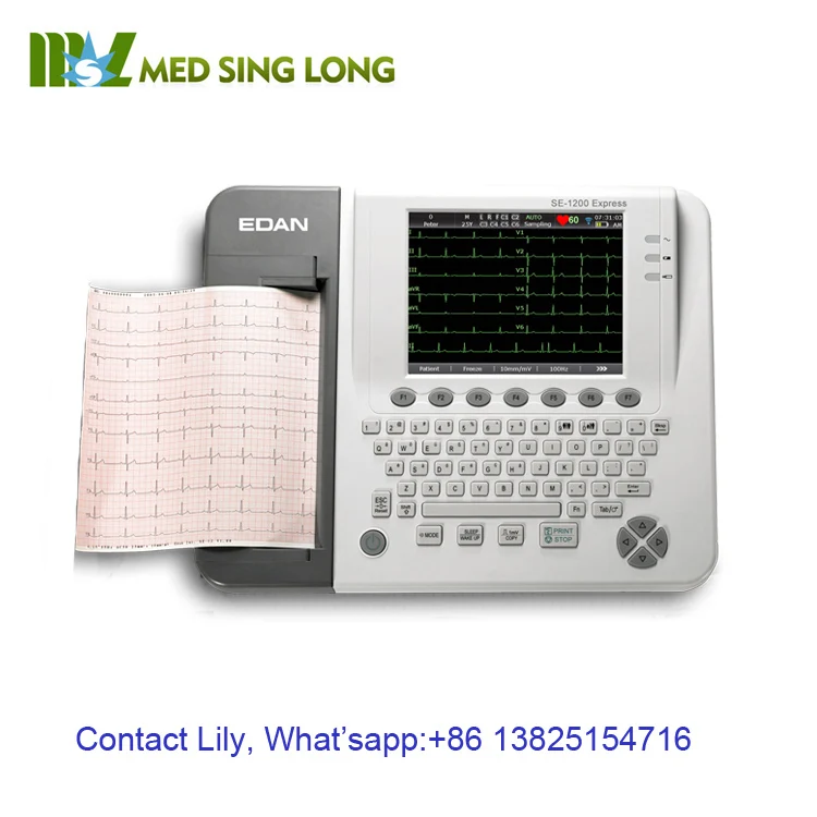 12 Channel Edan Se-1200 Express Ecg / Hospital Use Edan Ecg Machine ...