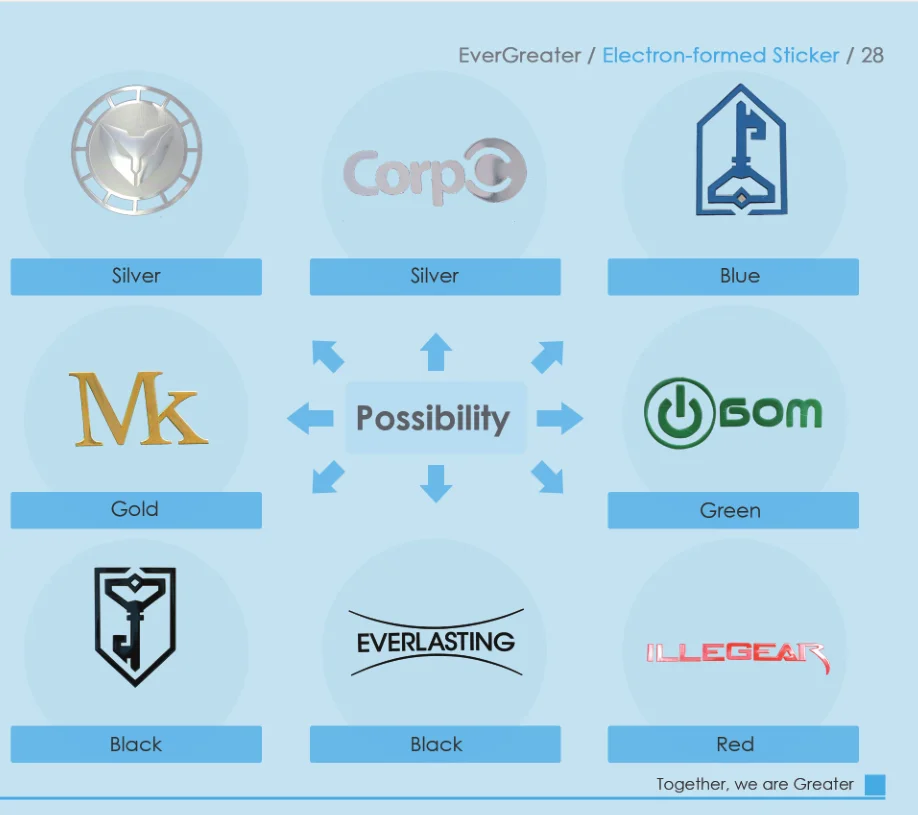Custom Car Logo Electroforming Nickel Sticker S Custom Car Badges ...