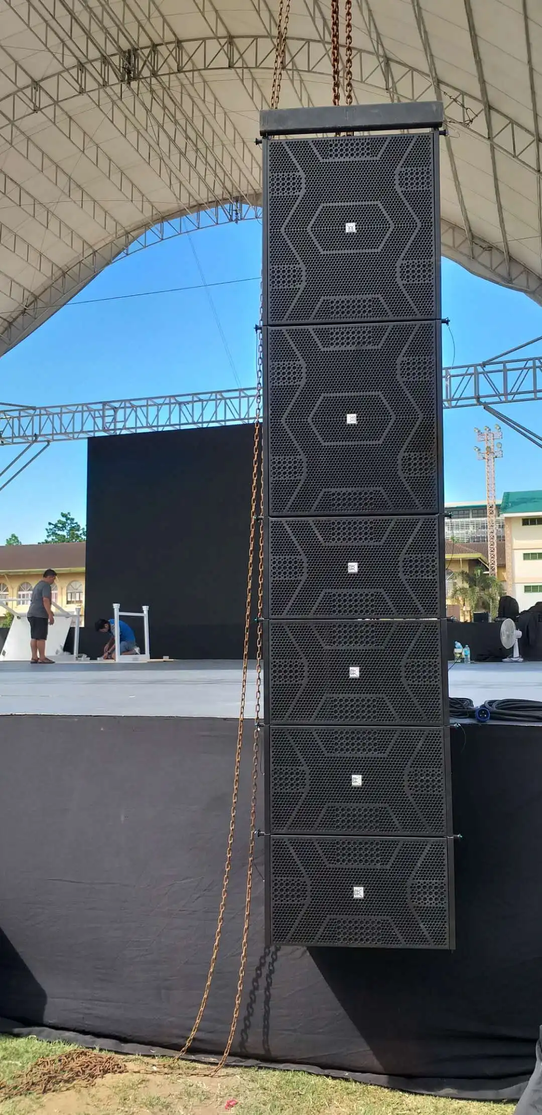 CVR AUDIO Self Powered Line Array Speaker System - Professional Sound