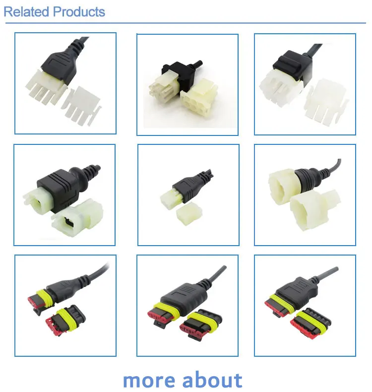 Auto Part 2 Pin 282080-1 Wire Harness Accessory Waterproof Amp Car ...
