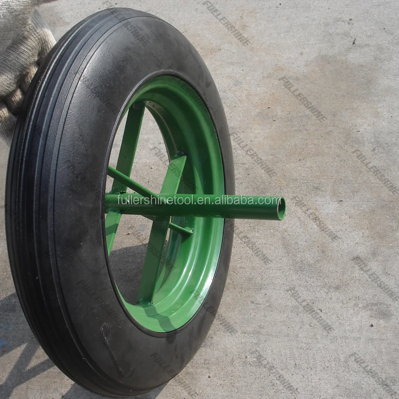 Rubber Tire Material And Metal Hub Rim Material 15 Inch Solid Rubber ...