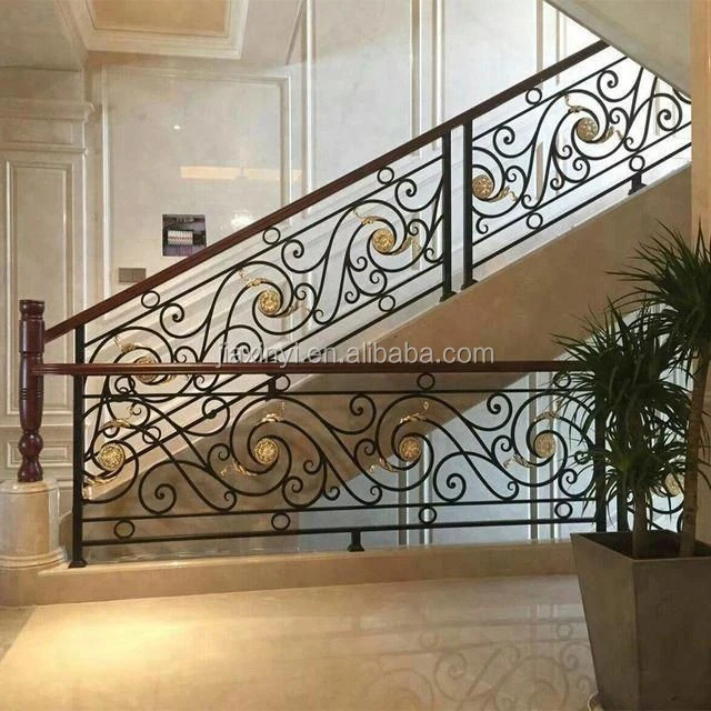 Simple Iron Grill Design for Veranda Balustrade Wrought Iron Stairs ...