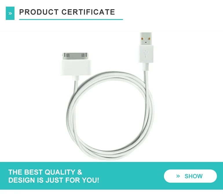 3 Foot 1 Meter Iphone Cable Original Quality 2a 30 Pin Iphone Charging ...