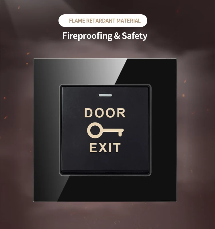 Tempered Glass Panel Reset Button Automatic Gate Operator Wireless Door ...