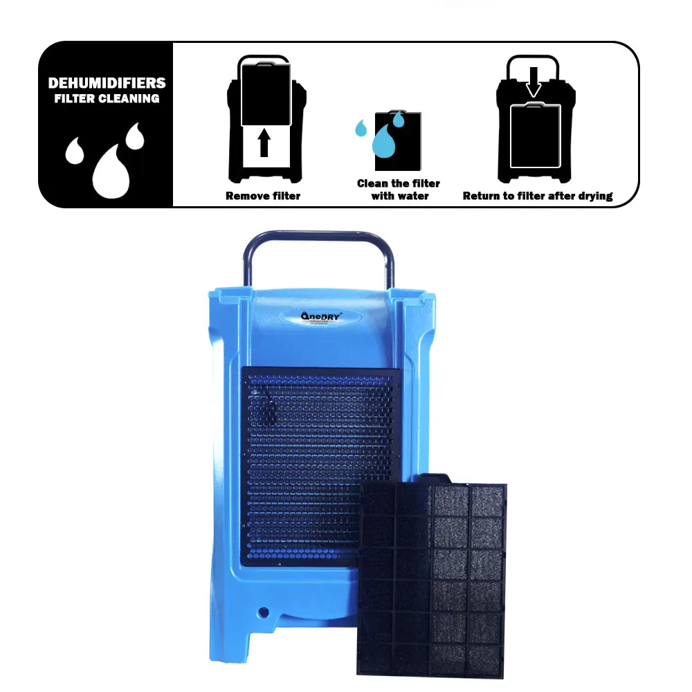 90l Commercial Dehumidifier With Big Wheel Industrial Dehumidifier With ...