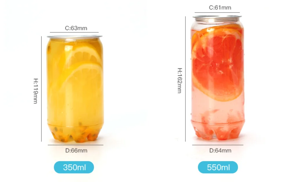 Hot Selling Plastic Soft Drink Can - Clear & Easy Open