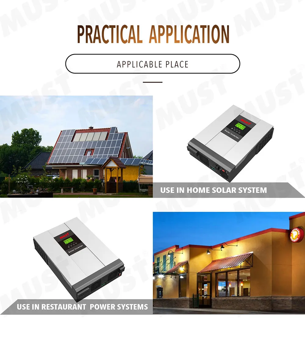 Must Pv1800 Vhm Series 2000w-5000w High Frequency Off Grid Solar ...