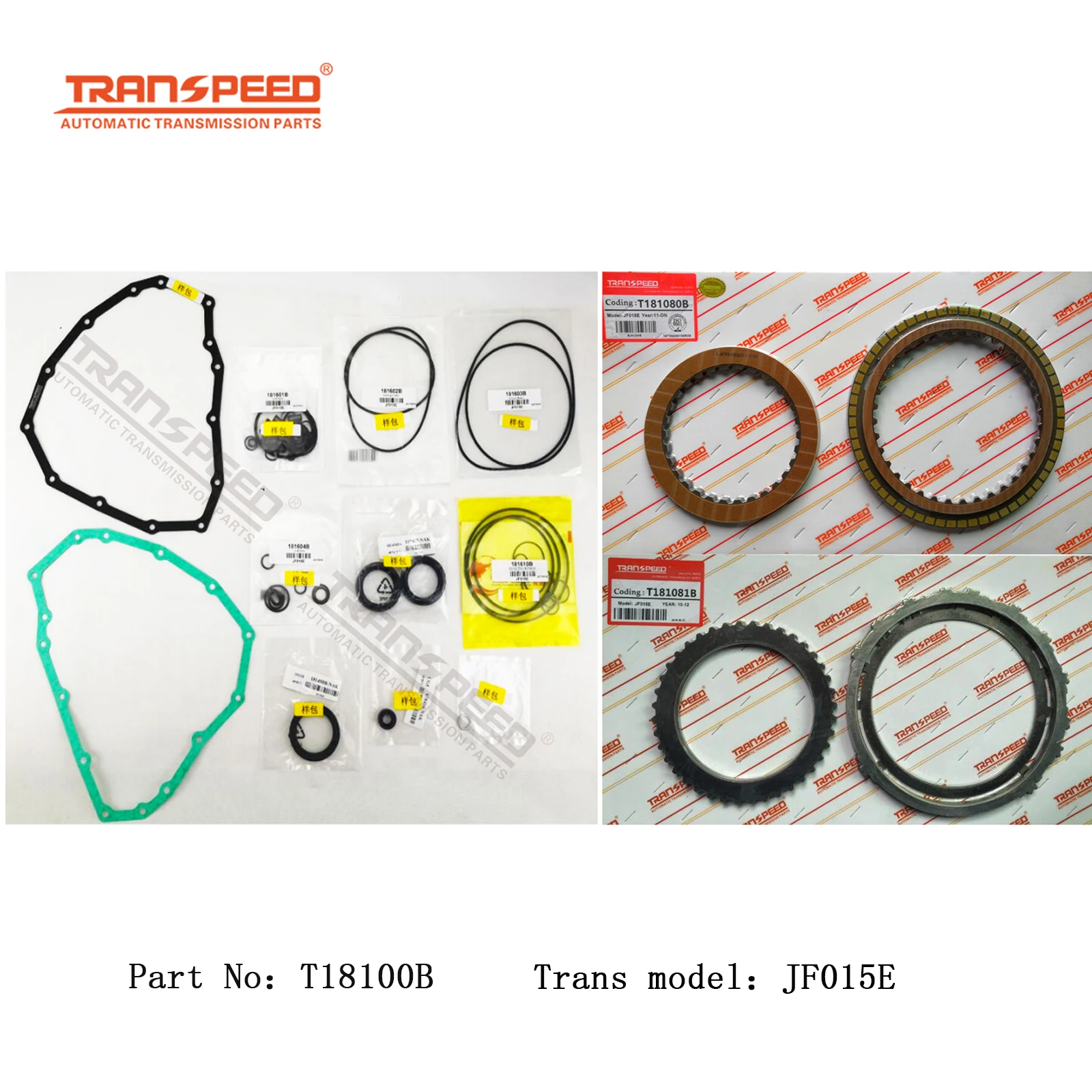 Transpeed Jf015e Re0f11a Cvt Transmission Master Rebuild Kit Seals ...