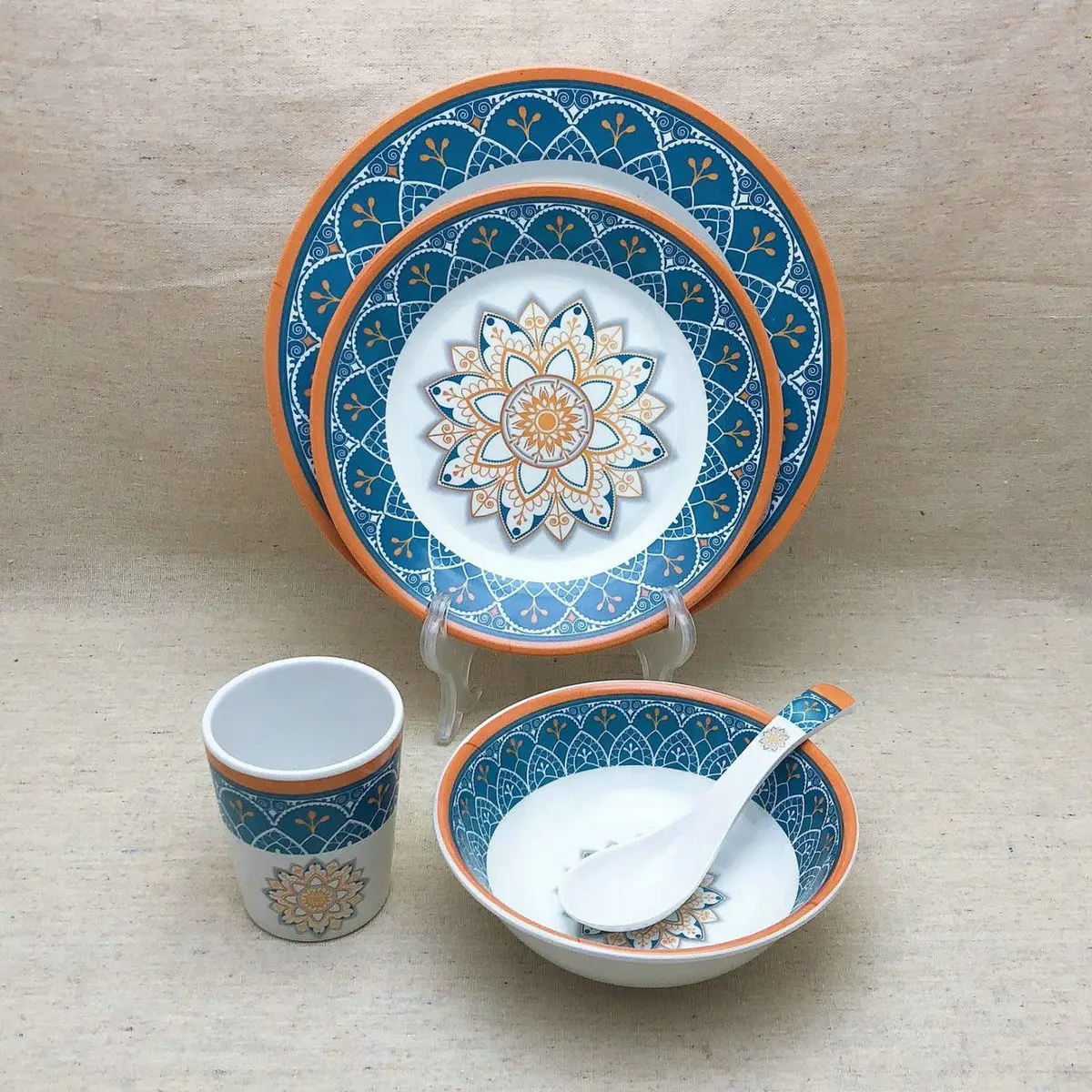 Arab Melamine Dishes Arabic Square Plates Middle East Tableware Set ...