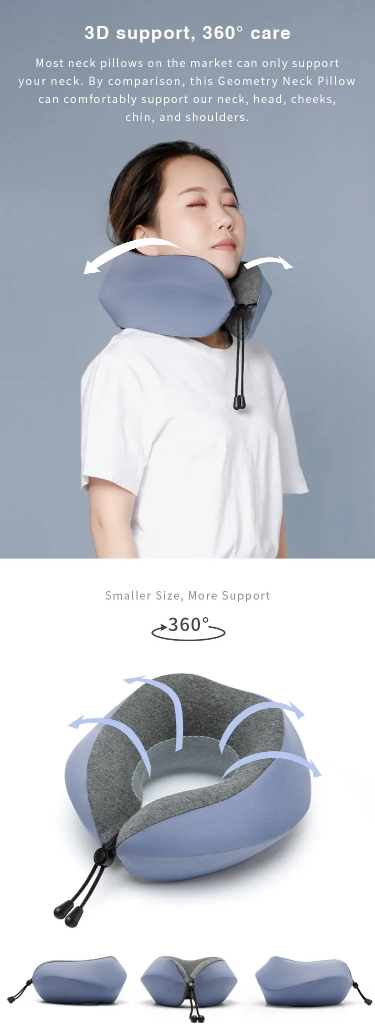 Wholesale Factory Super Soft Neck Support U Shape Pillow Travel Pillow ...