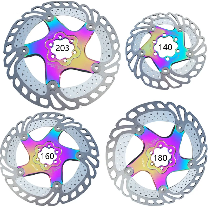 S1 140/160/180/203mm Alloy Stainless Rainbow Multicolour Mtb Plates ...