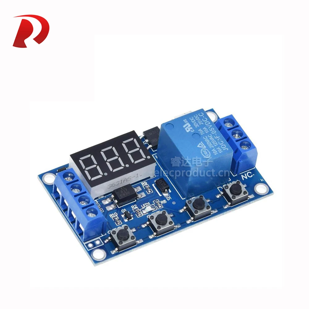 Dc 5v-30v Ddc-432 Dual Mos Time Delay Relay Trigger Led Digital Display Cycle Time Timer Delay ...