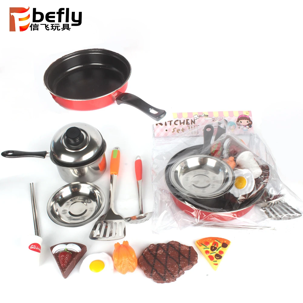Kids Cooking Food Play Game Stainless Steel Kitchen Set Toy - Buy ...
