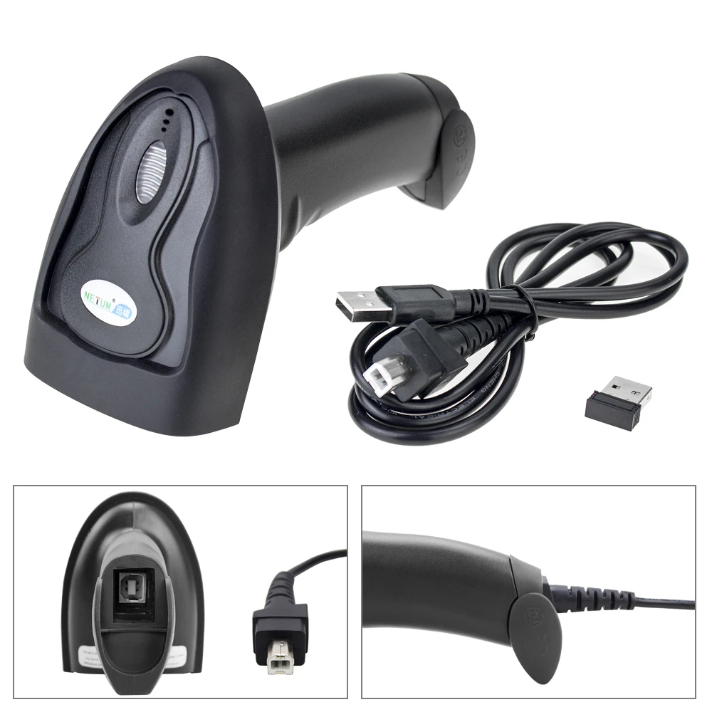 Netum NT-1228BC CCD Wireless Portable 1D Barcode Scanners