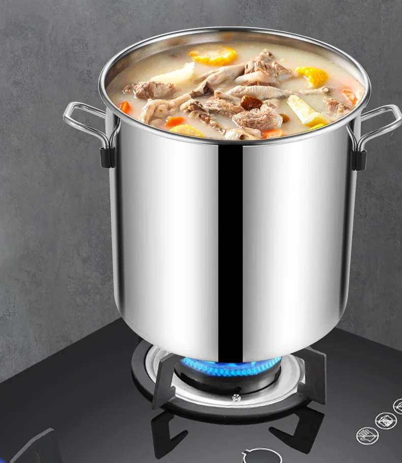 Auroras Soup Warmer Pot - Durable Stainless Steel Stock Pot