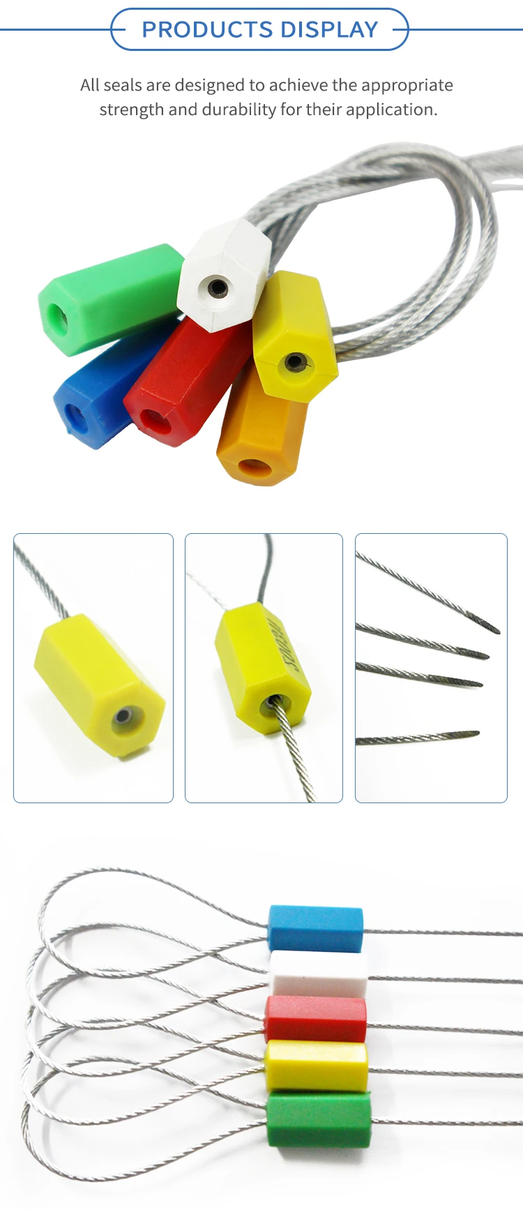 Shipping Cargo Security Seals Disposable Customs Container Cable Seal ...