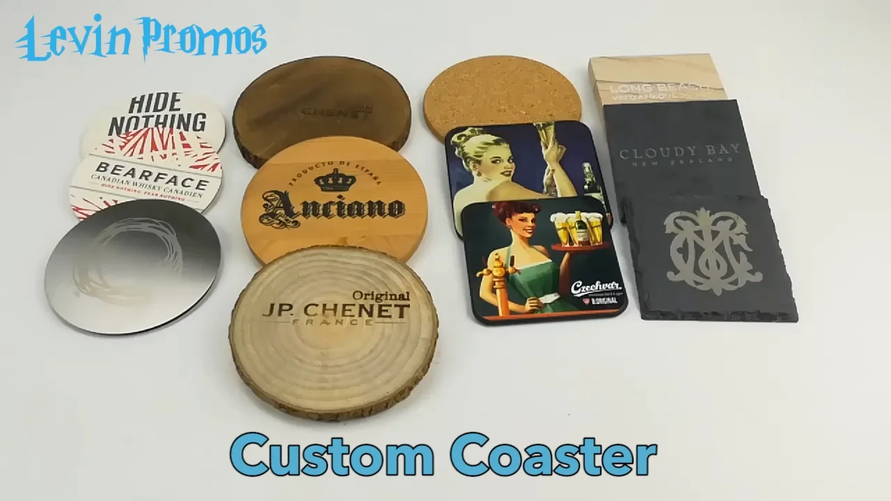 6pcs Metal Drink Coasters Set Coffee Stainless Steel Round Coaster With ...