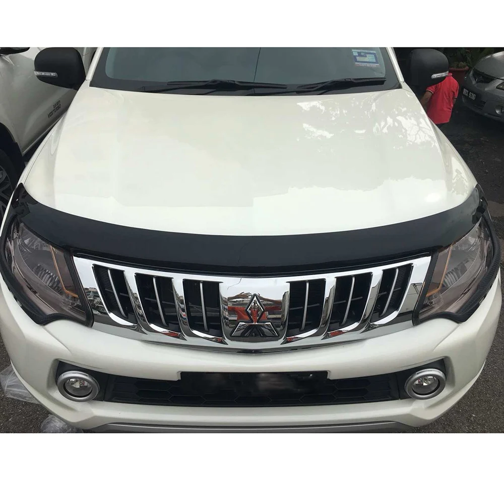 Ycsunz Bonnet Trim Protector Bug Guard Wind Deflector To Fit Mitsubishi ...