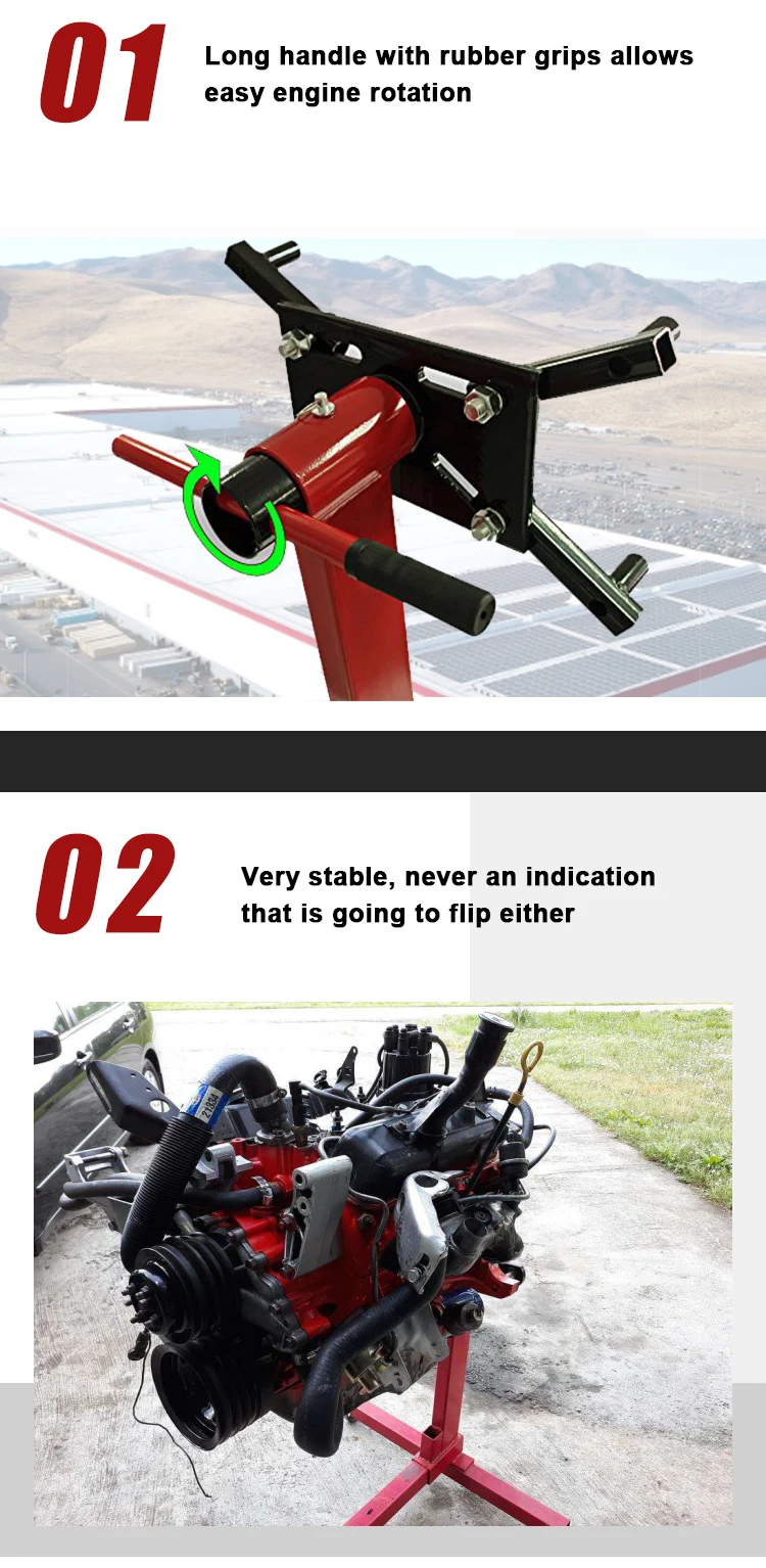 Big Red Engine Stand - Reliable Car Engine Repair Tools