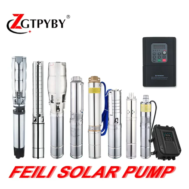 750w Submersible Solar Pump Fish Farm With High Flow Solar Pumps In ...