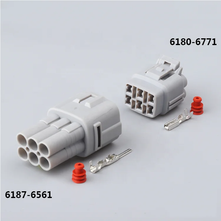6187-6561 Male Gender 6 Pin Sumitomo Mt 090 Waterproof Automotive Cable ...