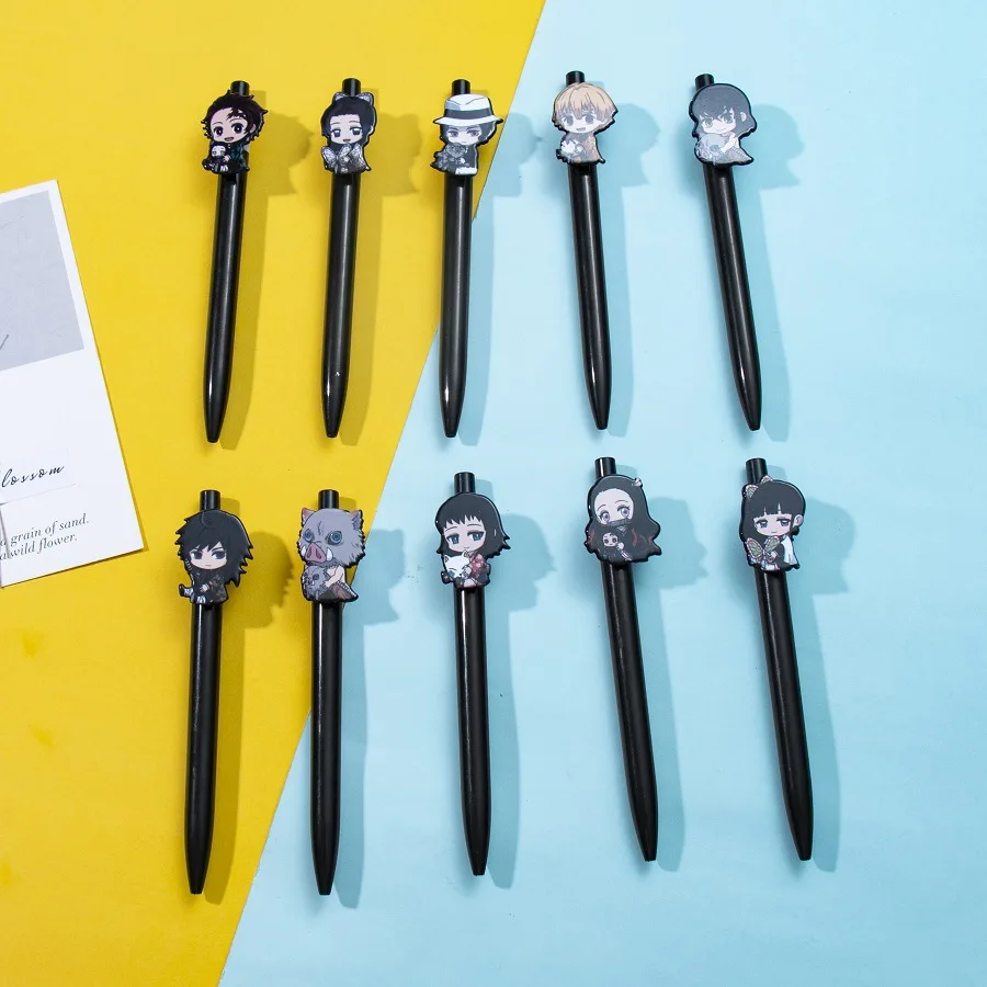 16 Designs Wholesale Price Popular Anime Cartoon Pen Stationery Kimetsu ...