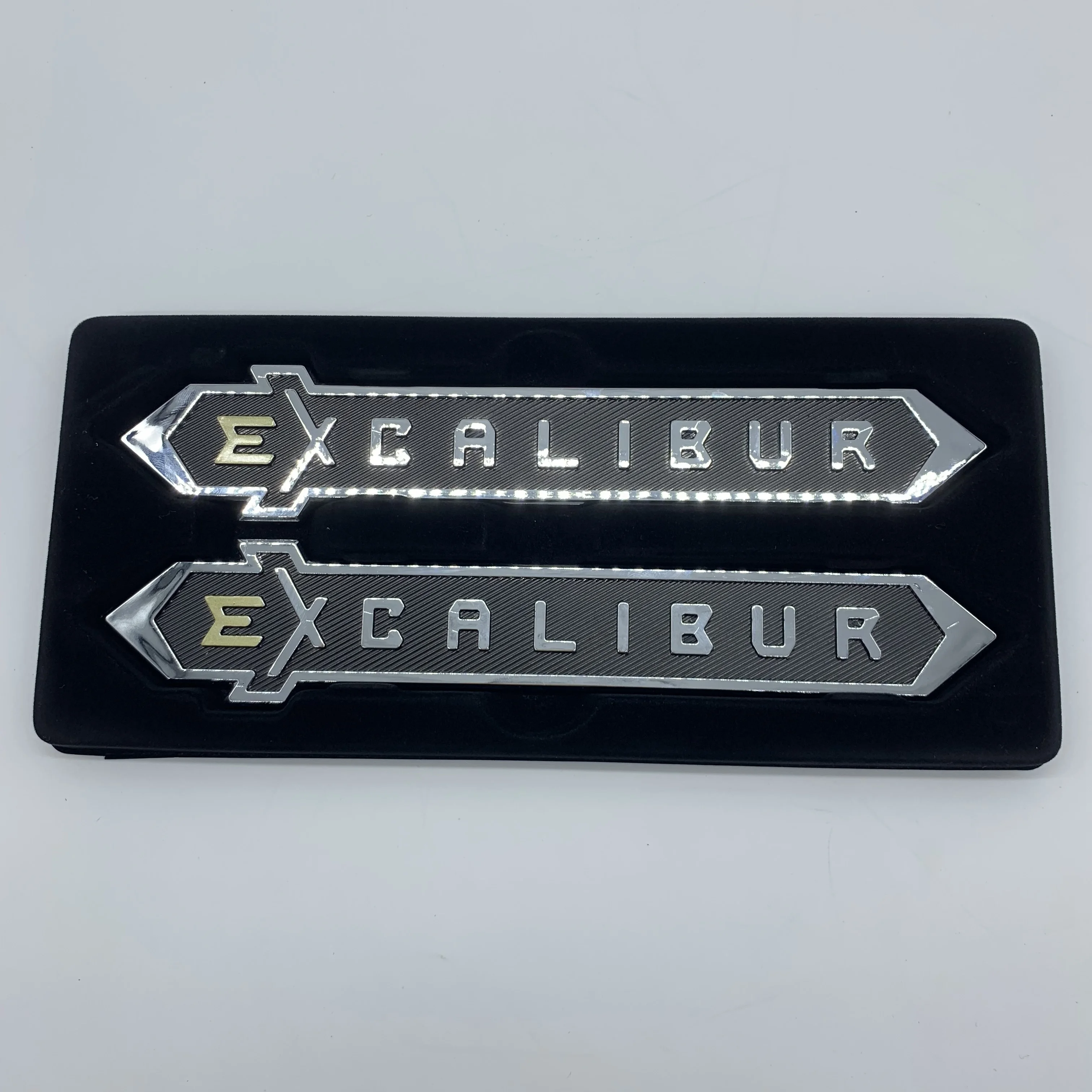 Excalibur Chrome 3d Car Logo Sticker Badge Emblem For Toyota Land ...