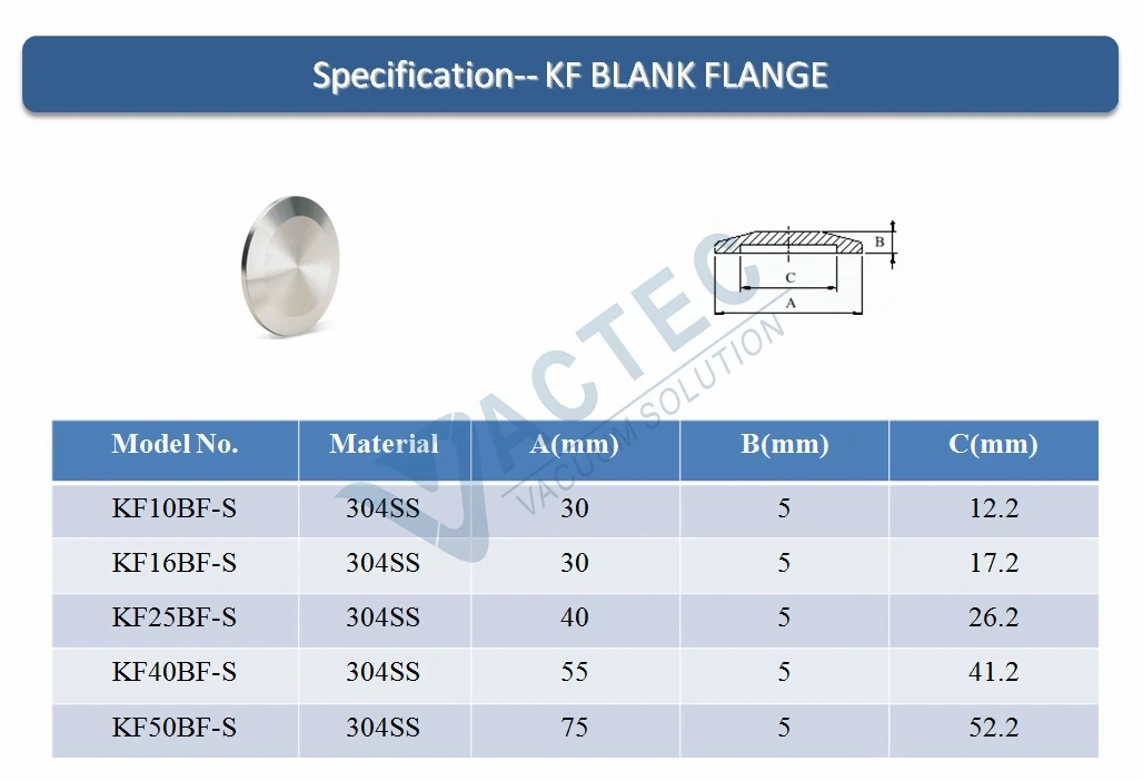 Kf Flange Stainless Steel Vacuum Flange And Vacuum Fitting Kf10 Kf16 ...