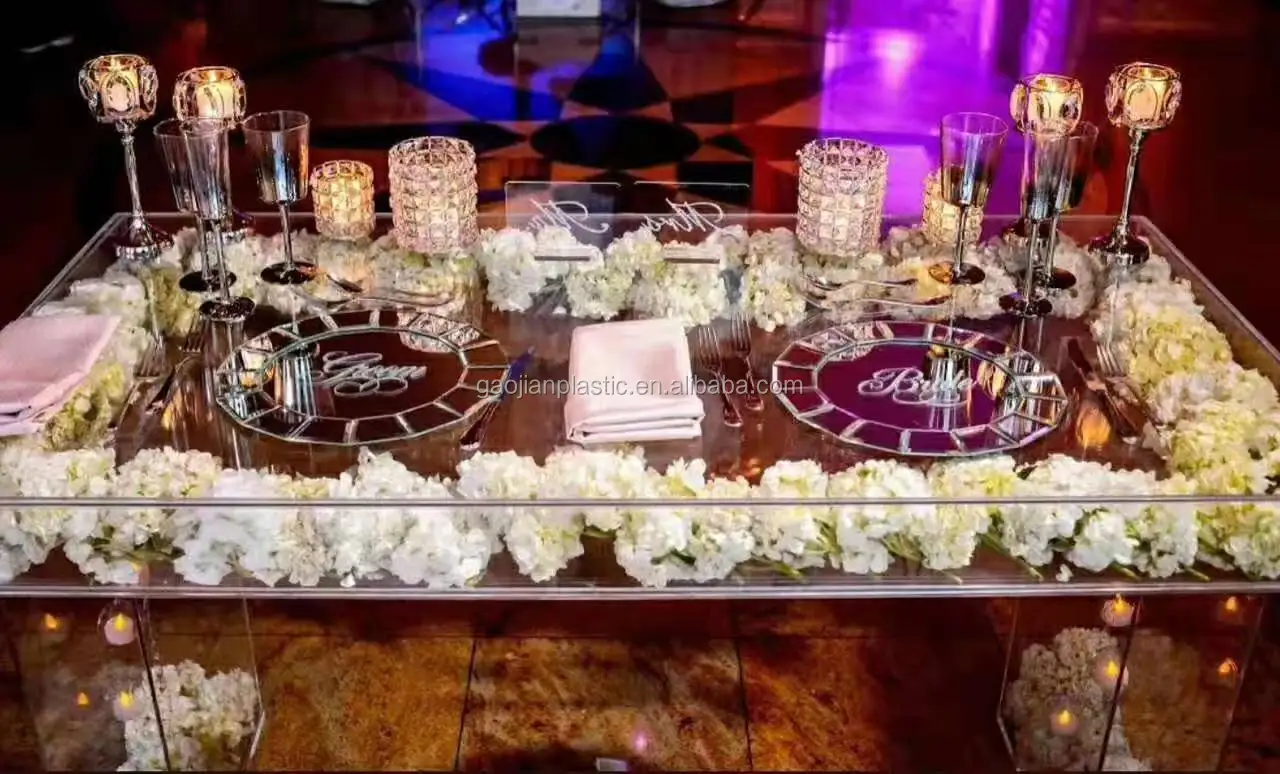 Transparent Acrylic Coffee Tables Acrylic Bride Table Pure Acrylic ...