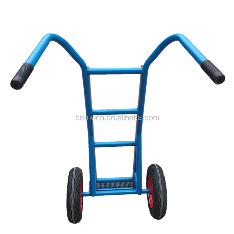 Double Handle Hand Push Slab Truck With Two Wheels Hand Pallet Trolley ...