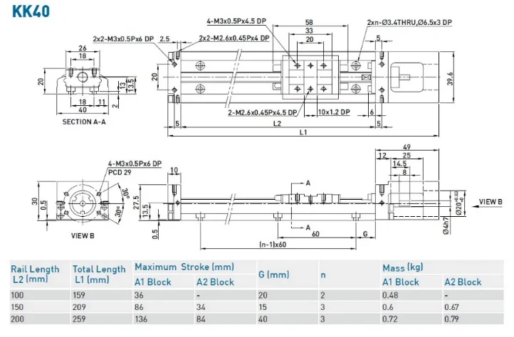 Hiwin Kk4001p- 100a1-f0 Module Industrial Linear Module Axis Cnc Robot Arm - Buy Hiwin Kk4001 ...