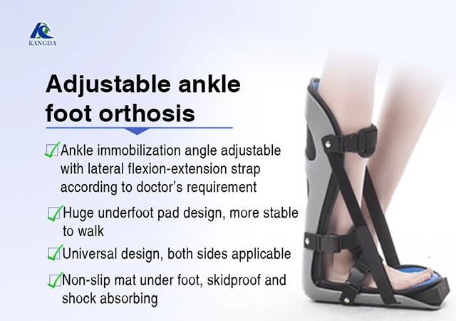 Kangda Adjustable Ankle Foot Orthosis - Immobilization Brace