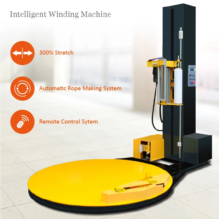 Automatic Pallet Stretch Film Wrapping Machine - Manual Pallet Wrapper