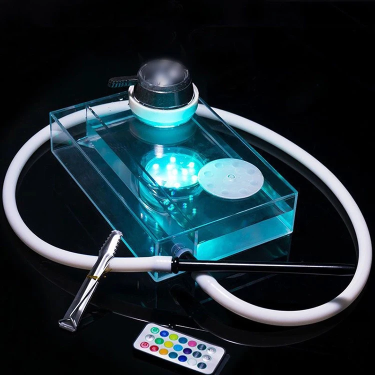 Wholesale Transparent Square Tabac Chicha Hokkah Electronic Hookah ...
