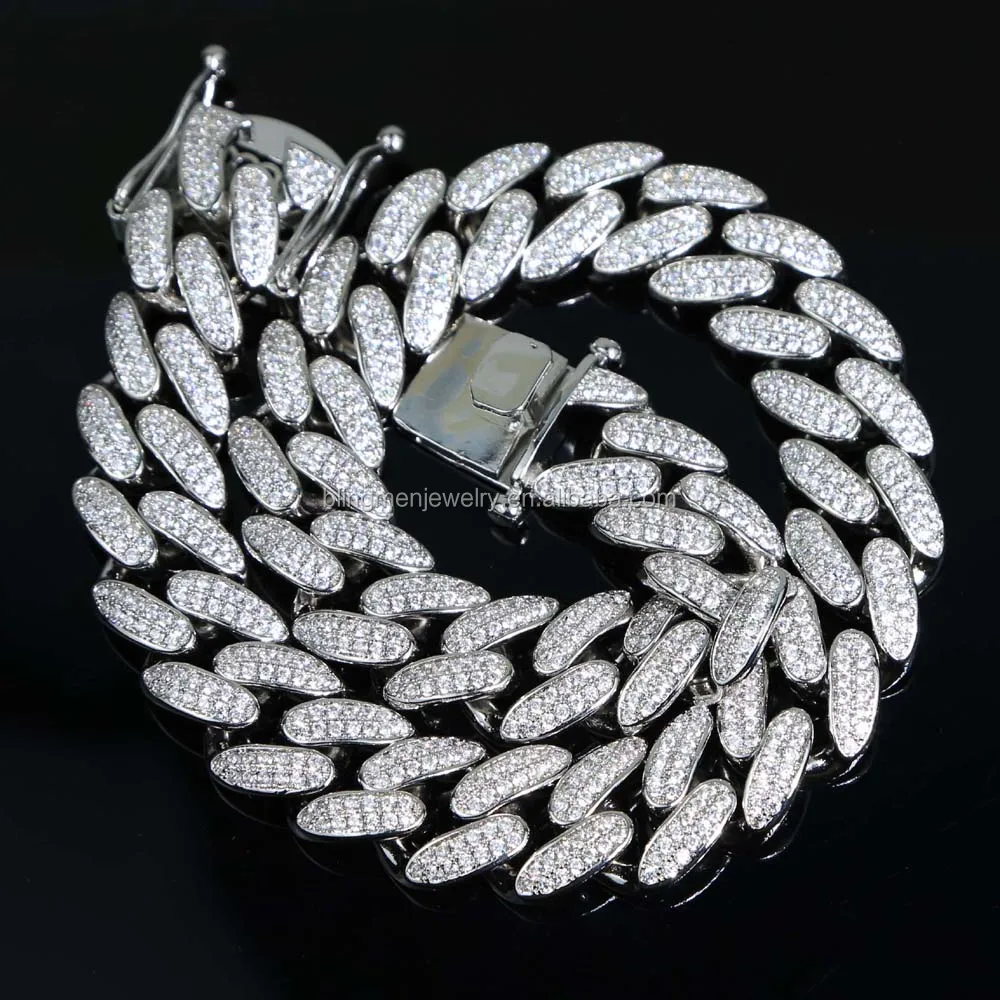 High Quality Iced Out Bling Bling 5a Cz Cubic Zirconia Big Heavy 18mm ...