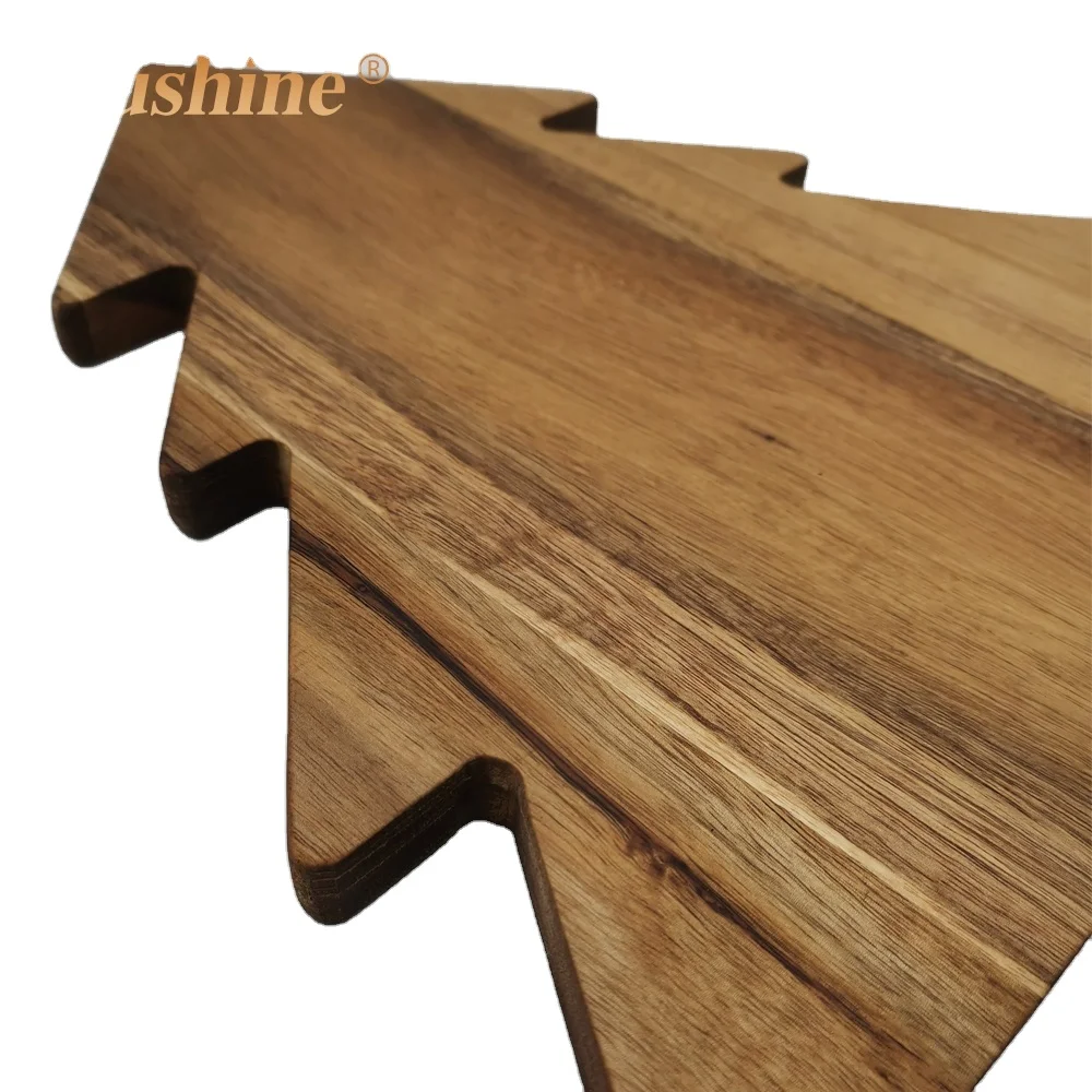 High Quality Christmas Tree Shape Acacia Wood Decoration Cutting Board