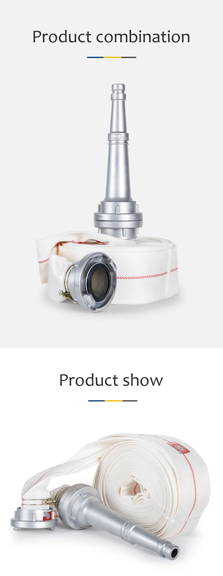 Fire Hose Firefighting Supplies Options 25 Meters 65mm Polyester Fire ...