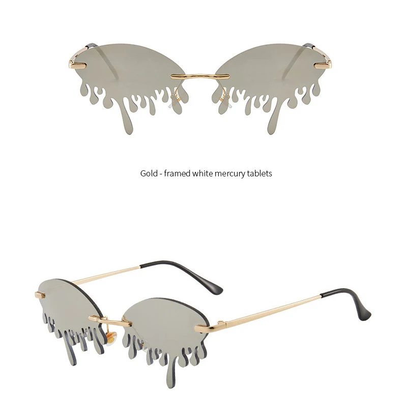 2020 New Funny Party Halloween Men Women Tears Drip Glasses Rimless ...