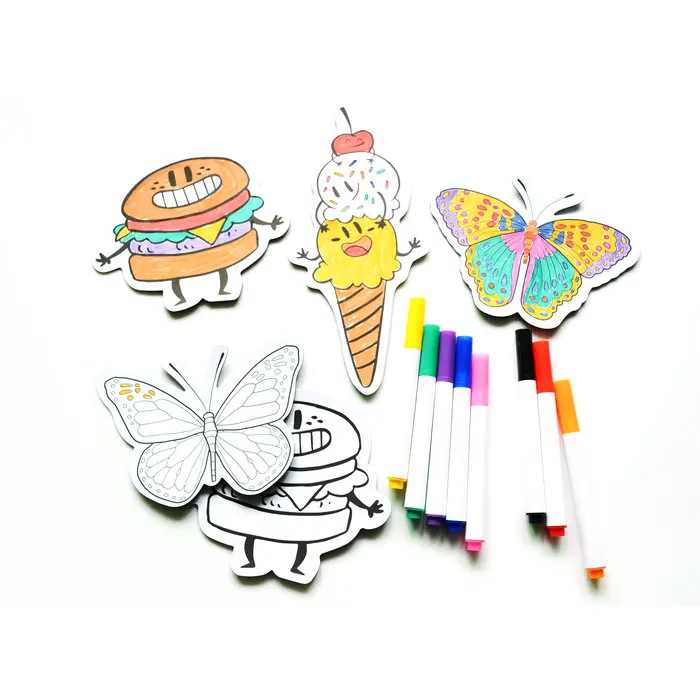 Creative DIY Magnetic Coloring Sheet Fridge Magnet