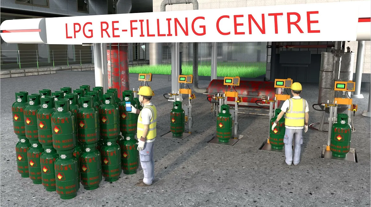 lpg Cylinder Filling Station Fully Automated lpg Gas Cylinder Filling ...