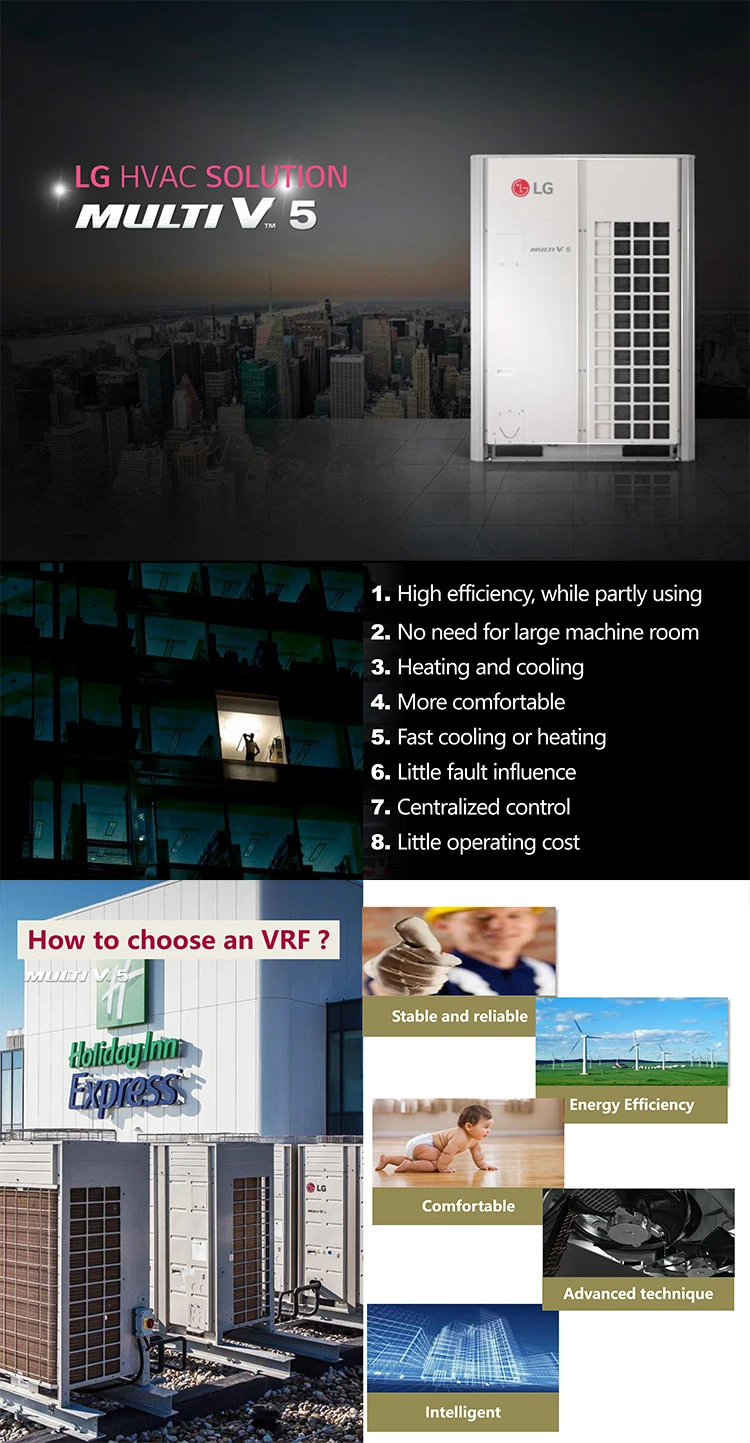 LG Multi V5 12HP 24HP Anticorrosive VRF System - High Quality