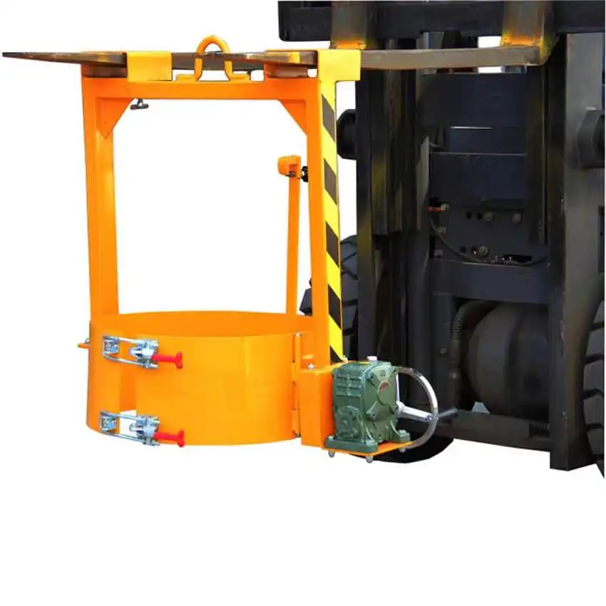 Drum Rotator Forklift Attachment - Efficient 55 Gallon Drum Mover