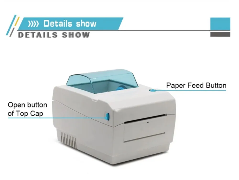 Fast Dispatch Thermal Label Printer 4x6 High Quality Jp-cc410 Direct ...