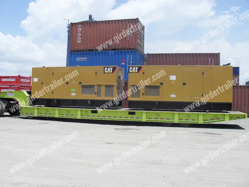 Contenedor mafi usado para remolque, cuello de cisne de cama plana, 40 ...