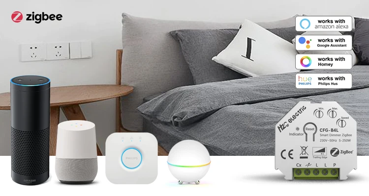 Push button 220V dimmer Max LED 250W light Smart box Zigbee dimmer ...