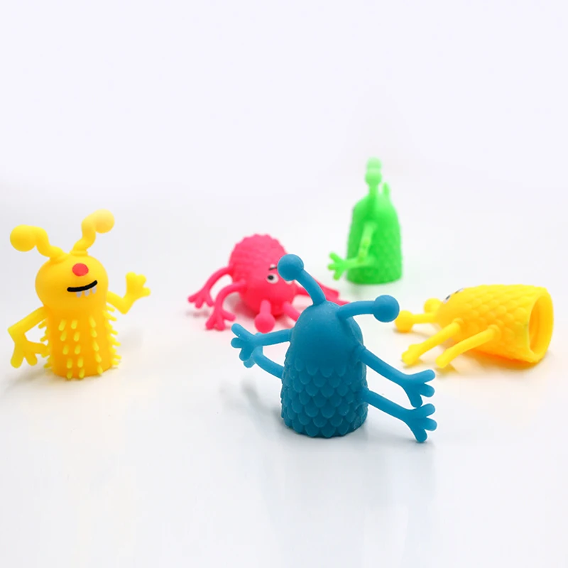Capsule Finger Puppet Toy Tpr 4 Design Mix Monster Finger Toy Animal ...