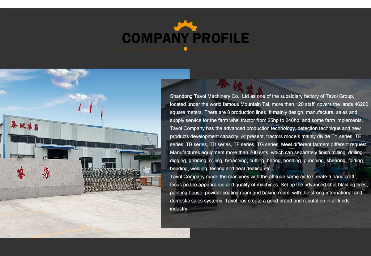 Shandong Tavol Machinery Co., Ltd. - Tractor, Farm Implements